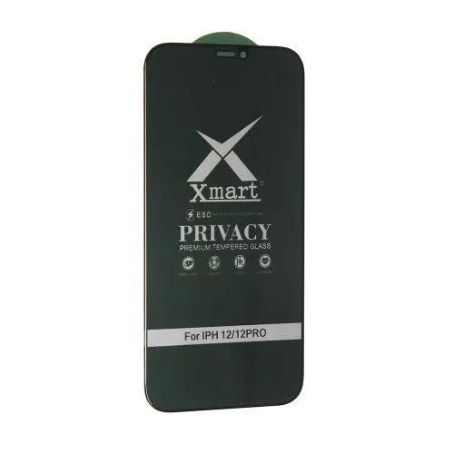 Zaštino staklo (glass) X mart 9D Privacy za iPhone 12/12 Pro 6.1