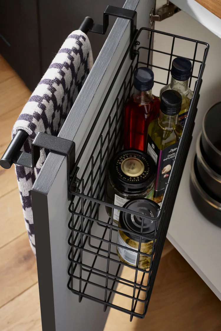 Black Bronx Wire Over Door Storage Basket