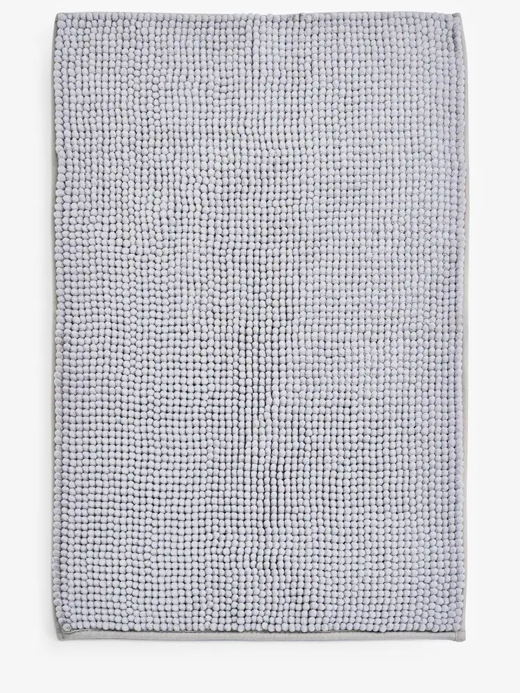 Silver Bobble Bath Mat