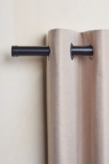 Stud Finial Extendable Curtain Pole Kit