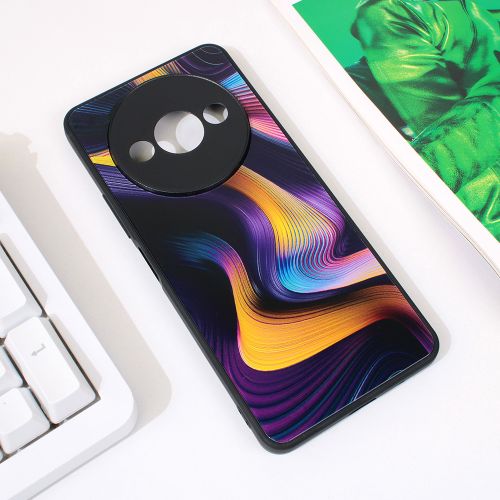 Futrola - maska Abstract za Xiaomi Redmi A3 tamno ljubicasta