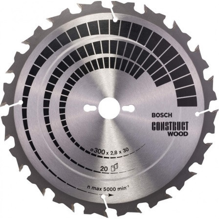 Kružna testera za drvo Construct 300x1.8mm - 20 zuba BOSCH