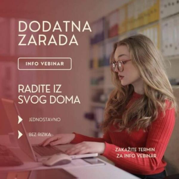 Dodatno zaradi radeći od kuće za ino brend
Sombor