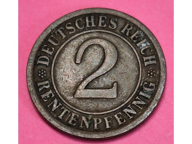 2 Rentenpfenig 1924 A Nemačka