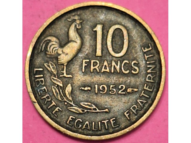 10 Francs 1952 Francuska