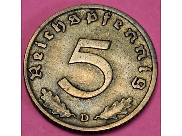 5 Reichspfenig 1938 D Nemačka