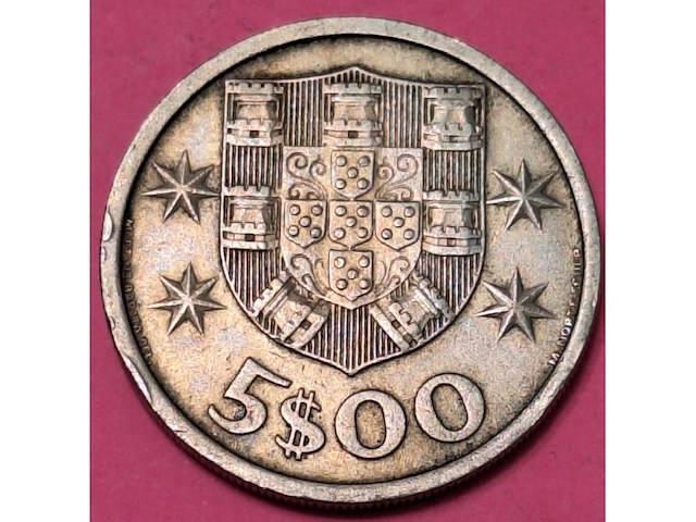 5 Eskudos 1967 Portugal