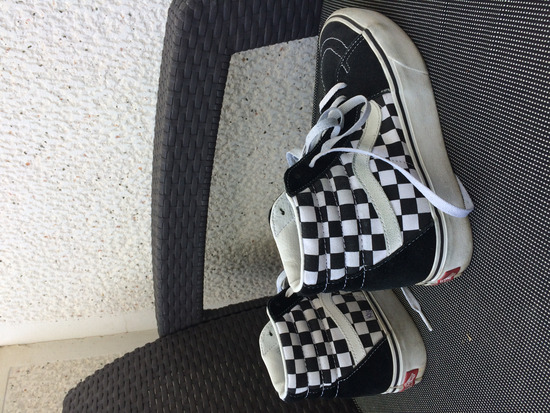 Checkered Platform Vans