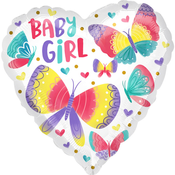 4165701
18″ Foil Baby Girl Watercolor Butterflies