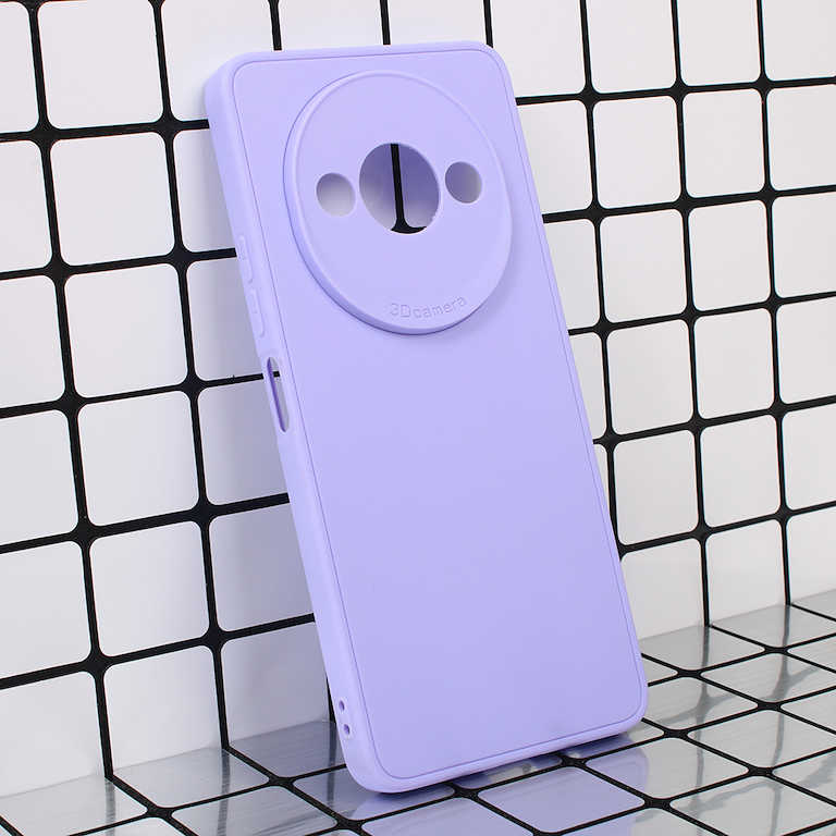 Maska 3D Camera za Xiaomi Redmi A3 ljubicasta