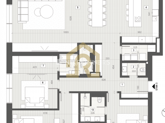 Prodaja, stan, Dedinje, 220m2, ID1051, Dedinje