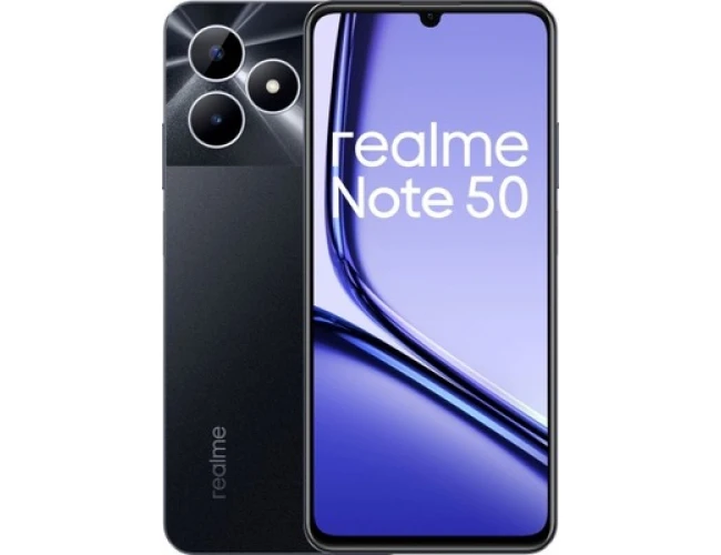 Realme Note 50 3/64GB crni mobilni 6.74" Octa Core Unisoc Tiger T612 3GB 64GB 13Mpx Dual Sim