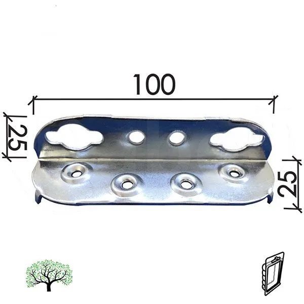 Spojnica za krevet SK1 ZNB 100 mm DSP (0210002)