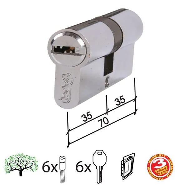 Cilindar kodirani CL2040 HR 70 mm(35-35) 6KOD DBP1 (0106473)