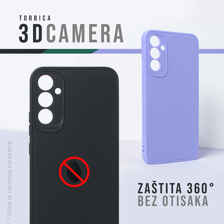 Xiaomi A3 - Zastitna maska (futrola) 3D Camera crna