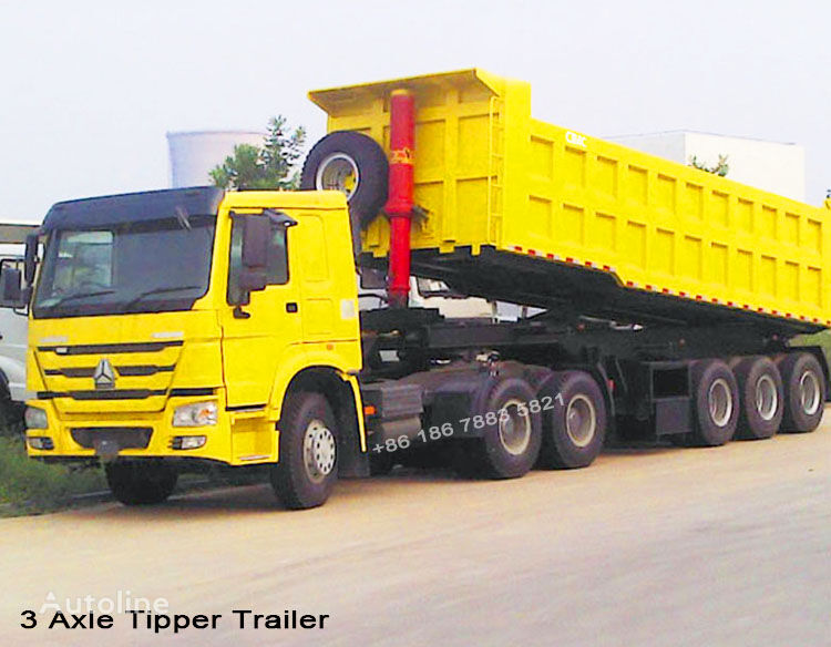 Nova Heavy Duty Dump Trailers With Hydraulic Cylinder Price Cameroon poluprikolica kipera