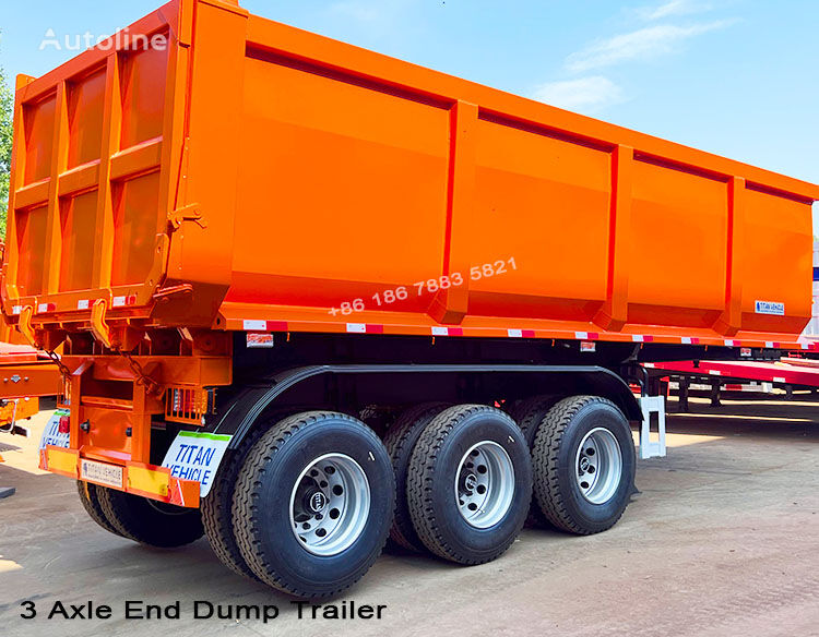 Nova 3 Axle Rear Dump Semi Trailer Price in Tanzania poluprikolica kipera