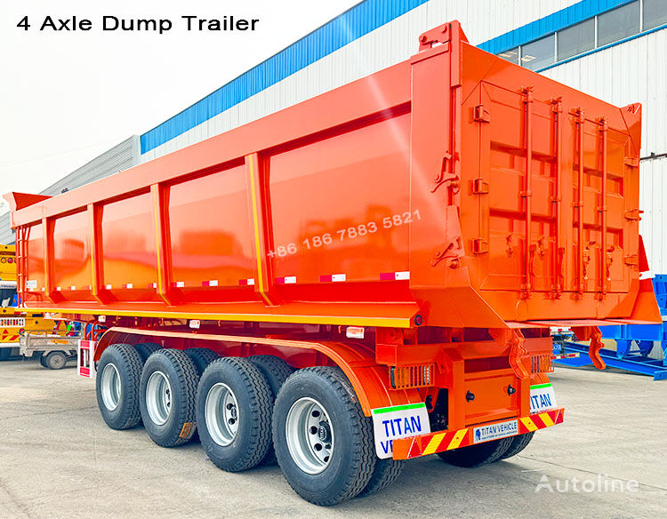 Nova TITAN 4 Axle Dump Semi Trailer Price poluprikolica kipera