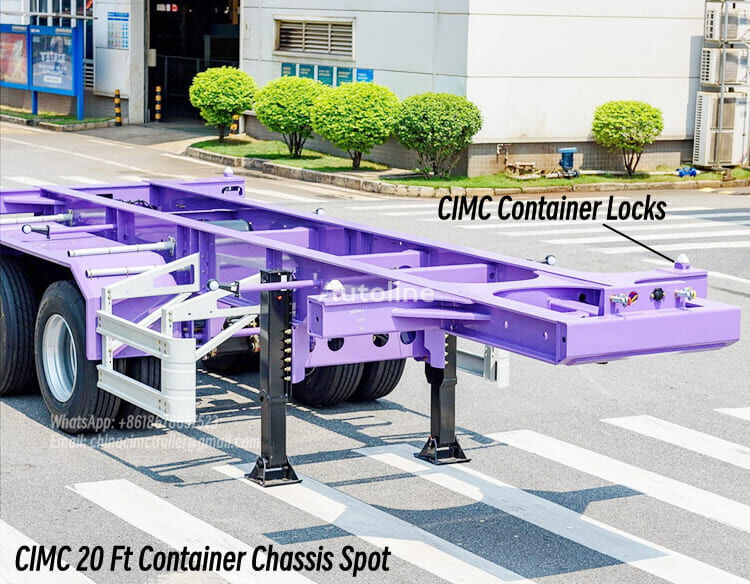 Nova CIMC 20 Ft Container Chassis Price in Nigeria poluprikolica za prevoz kontejnera