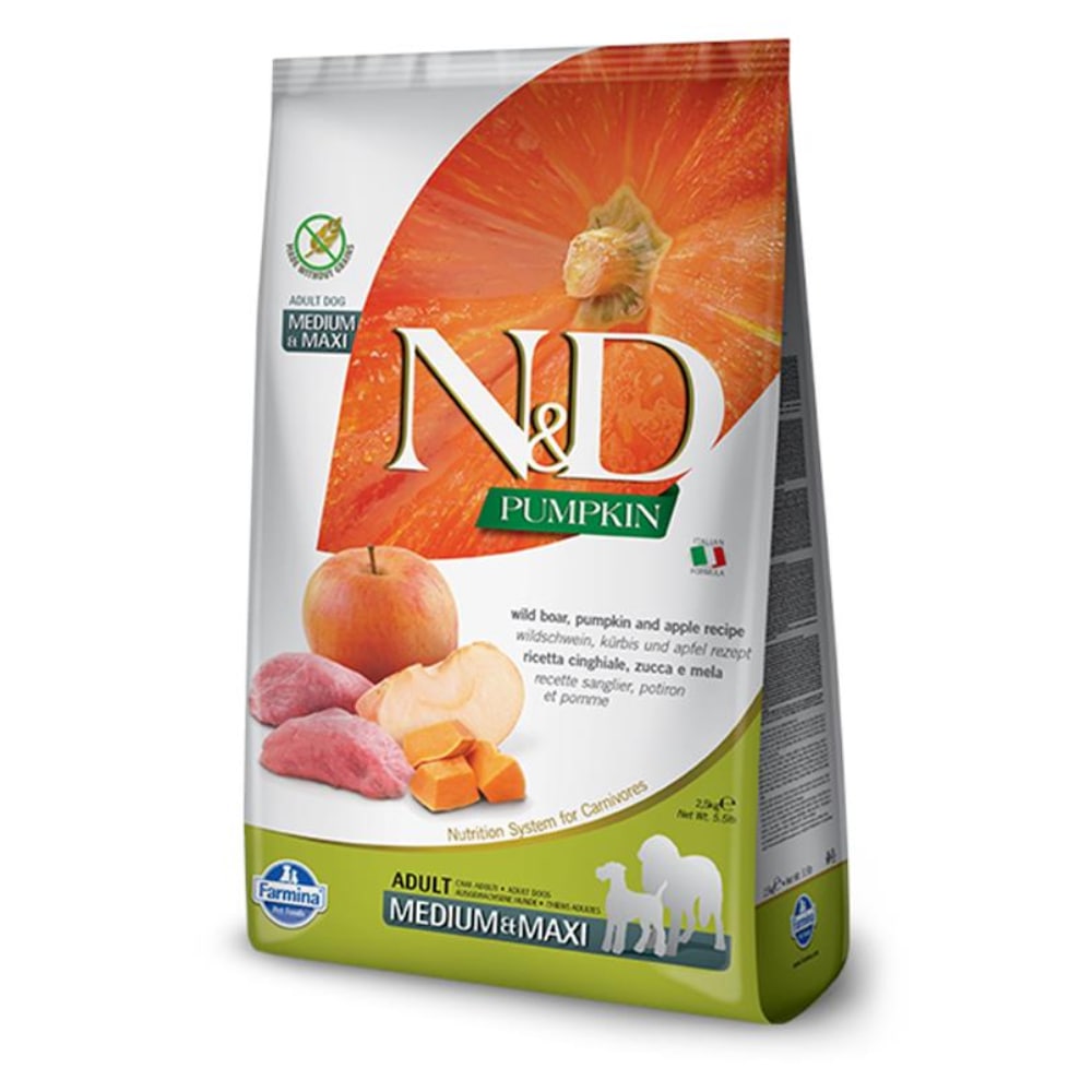 N&D PUMPKIN Boar & Apple Medium & Maxi 2.5 kg Hrana za pse