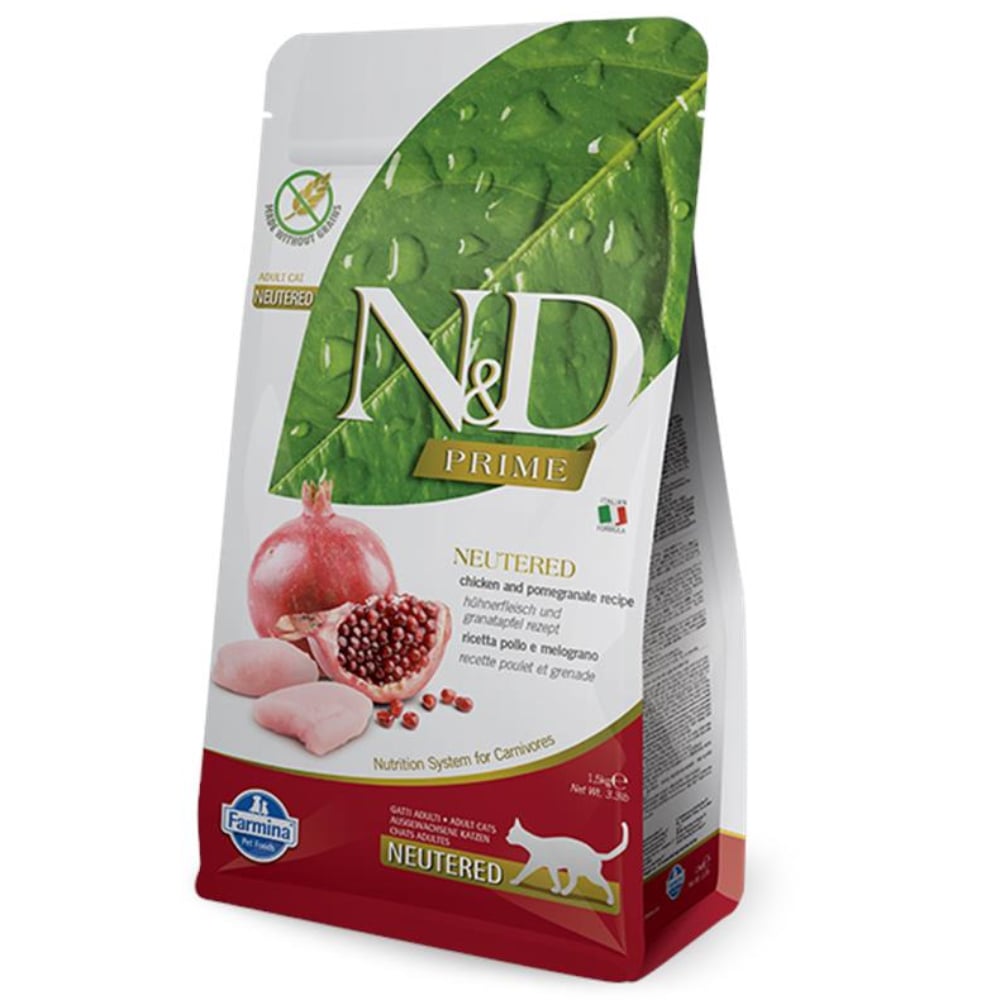 N&D PRIME Cat Neutered Chicken & Pomegranate 5 kg Hrana za mačke