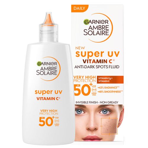 Garnier Ambre Solaire dnevni fluid protiv tamnih fleka sa vitaminom C SPF 50+