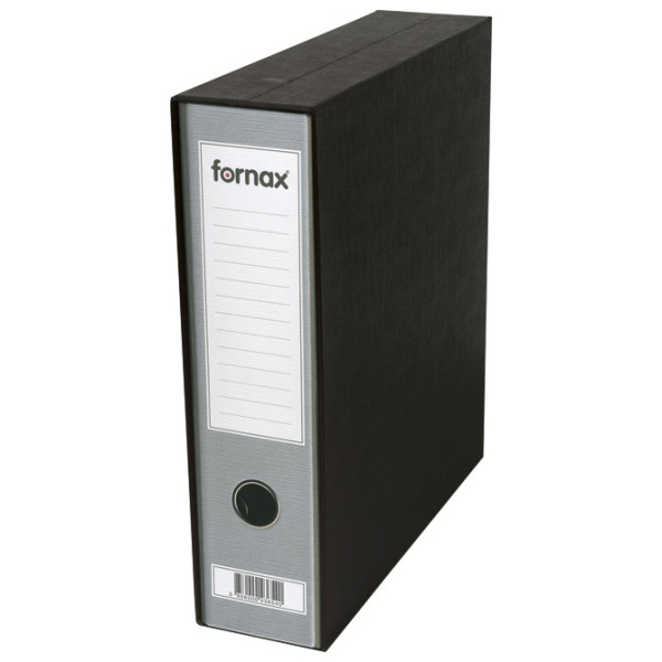 Registrator A4 široki u crnoj kutiji Prestige Fornax 13466 metalik srebrni