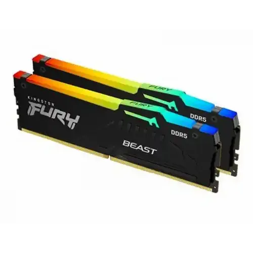 Kingston Fury Beast RGB KF560C30BBAK2-64 Memorija DDR5 64GB (2x32GB) 6000MHz