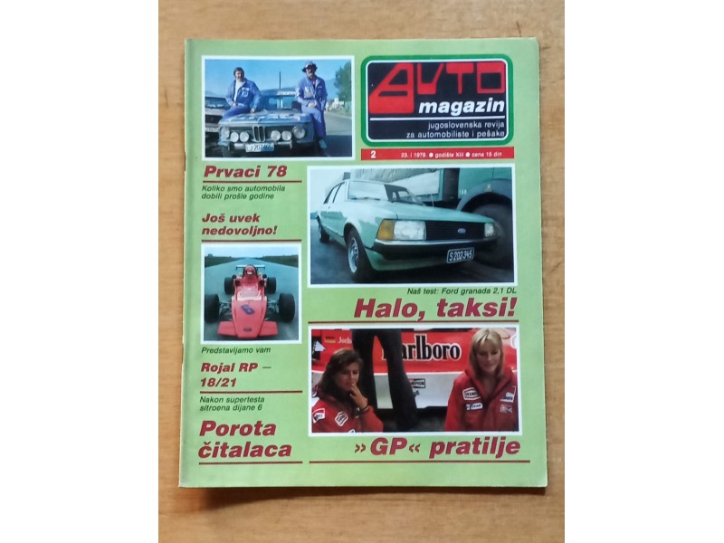 Auto Magazin - Broj 2 - 1979.g - GP Pratilje