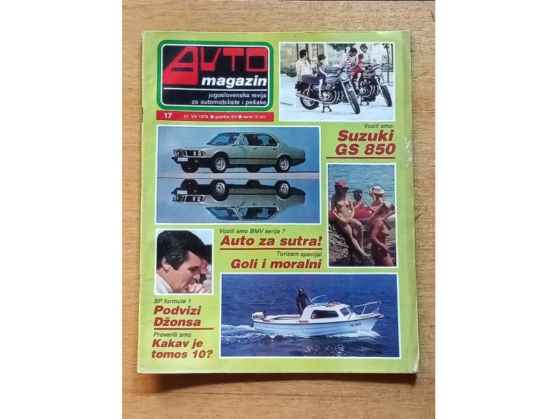 Auto Magazin - Broj 17 - 1979.g - Motor Suzuki GS 850