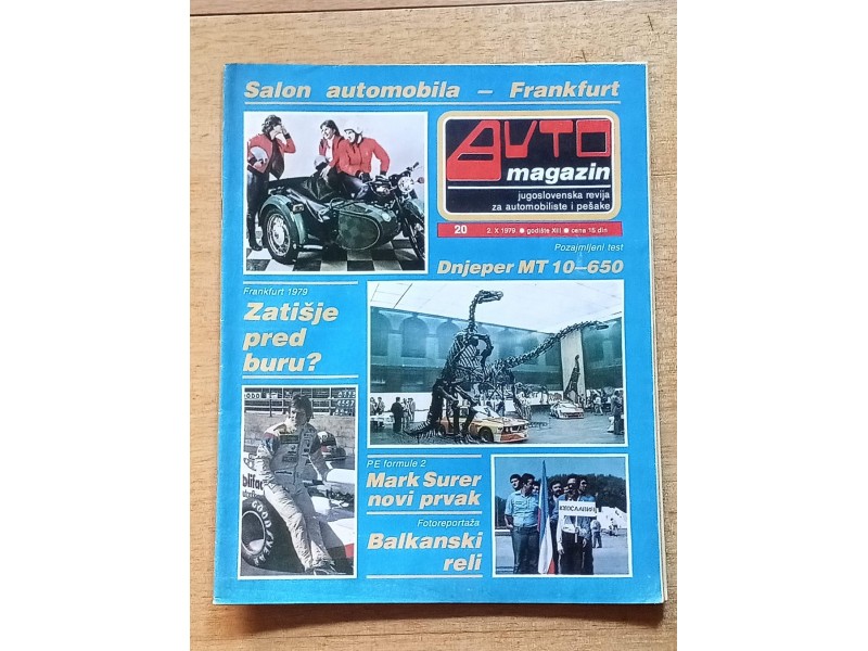 Auto Magazin - Broj 20 - 1979.g - Dnjeper MT 10-650