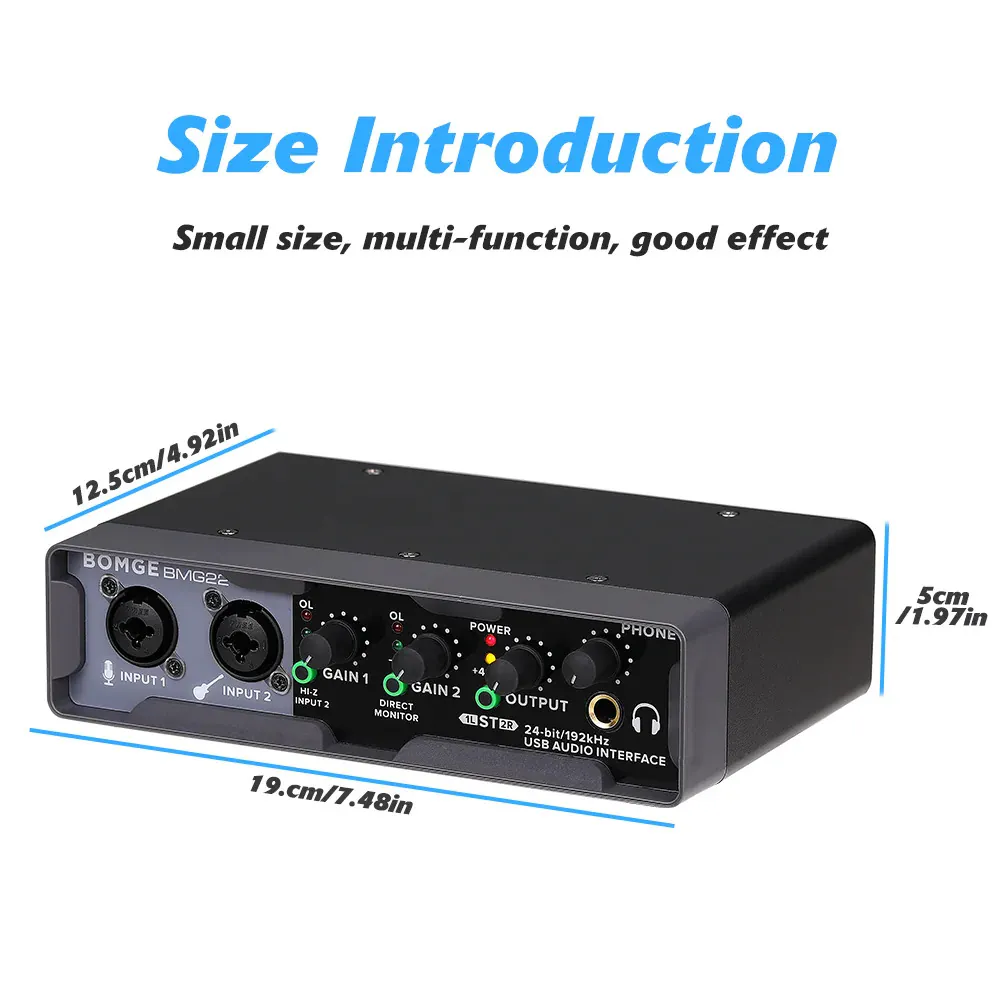 Audio interfejs za snimanje mikrofona I instrumenata