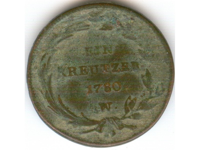 Austrija 1 kreuzer 1780 W
