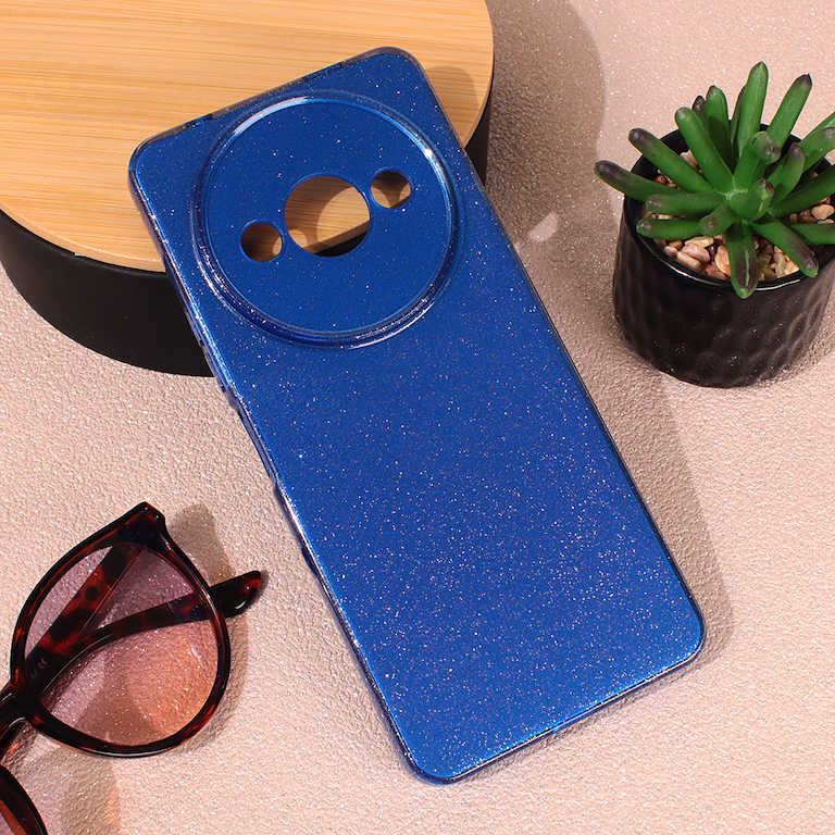 Maska(futrola) Sparkle Dust za Xiaomi Redmi A3 tamno plava