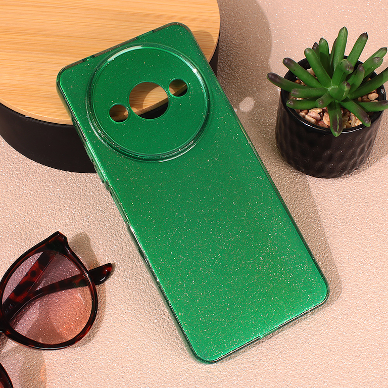 Maska(futrola) Sparkle Dust za Xiaomi Redmi A3 zelena