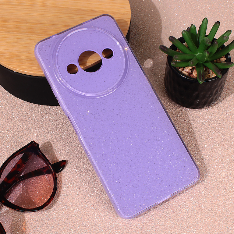 Maska(futrola) Sparkle Dust za Xiaomi Redmi A3 ljubicasta