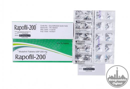 Rapofil (Modafinil) tablete za koncentraciju 062/977-58-00