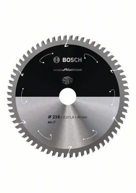 Bosch Standard for Aluminium list kružne testere za akumulatorske testere 216x2,2x30 T64 ( 2608837776 )