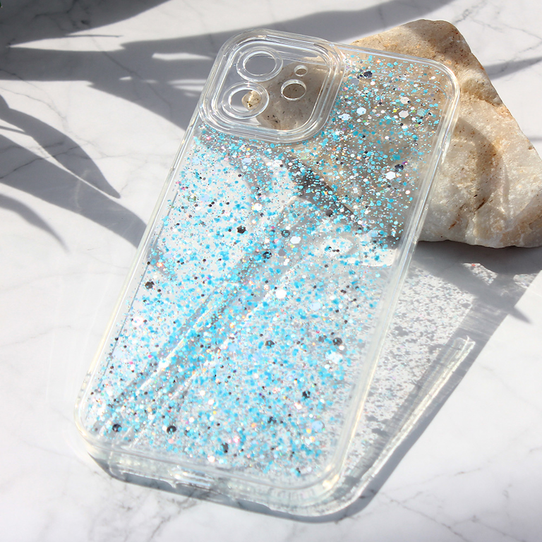Torbica Glitter za iPhone 12 6.1 plava