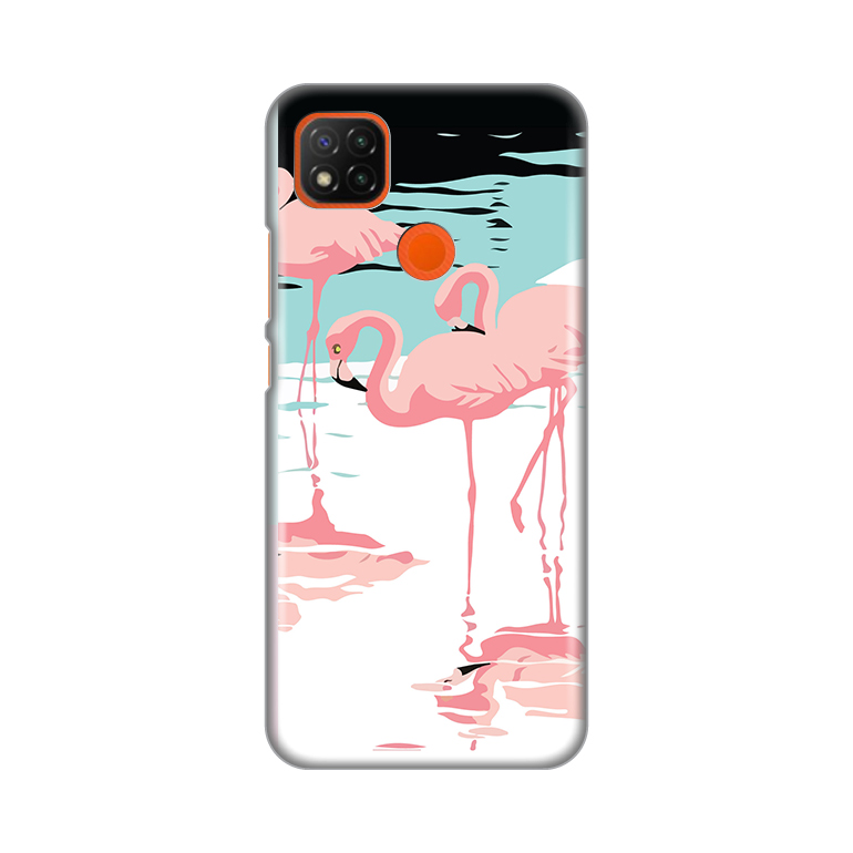 Torbica Silikonska Print za Xiaomi Redmi 9C/10A Pink Flamingos