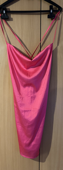 Satenska mini haljina M na bretele