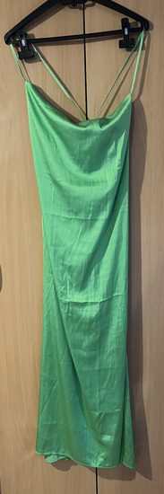 Satenska midi haljina na bretele M