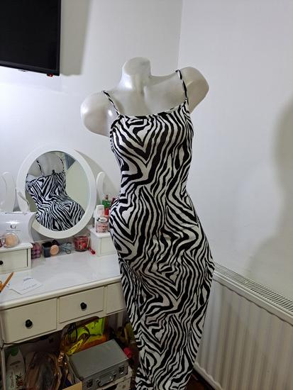 Zebrasta duga haljina BOHO