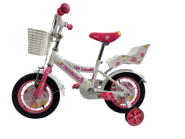 Dečiji bicikl Ice Cream 12″ – belo-roze, SM-12102