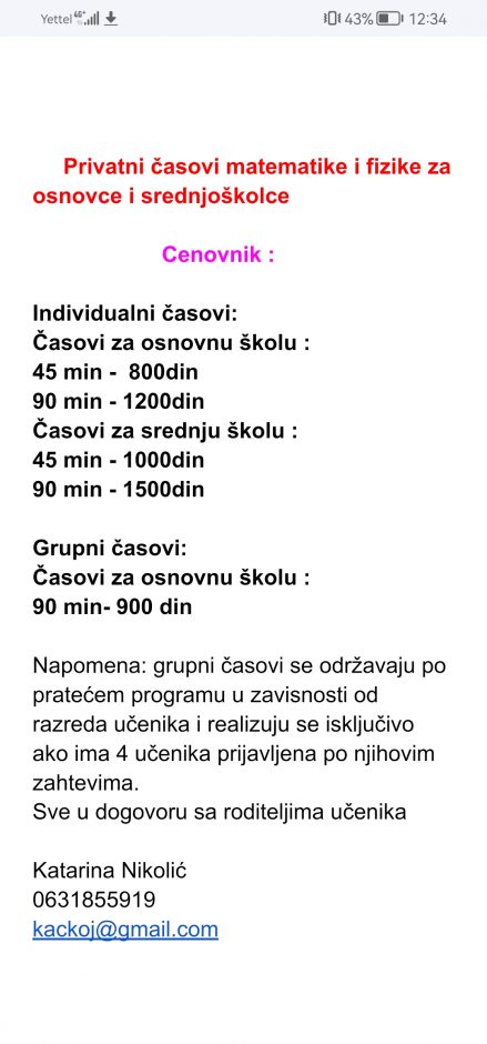 Privatni časovi