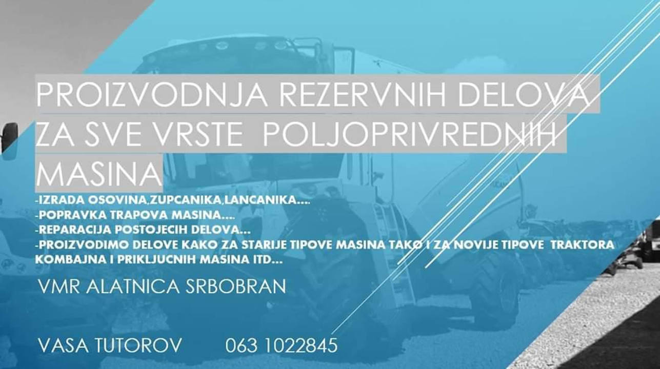 Izrada rezervnih delova za poljoprivredne masine