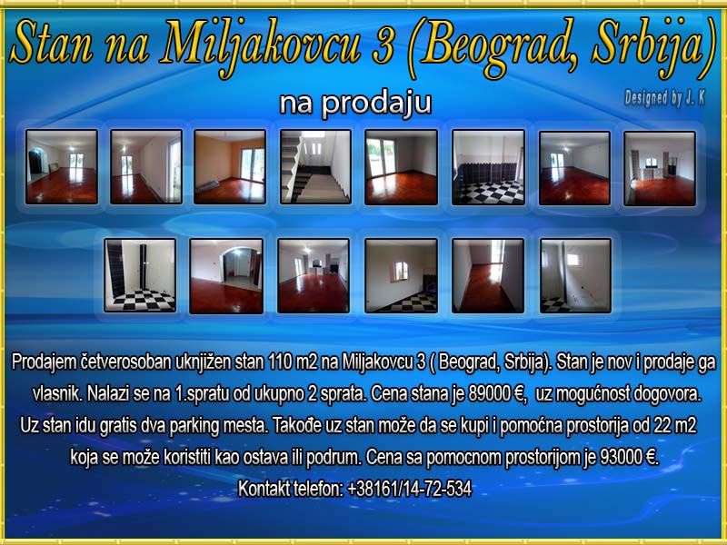 Stan na Miljakovcu 3 (Beograd, Srbija)