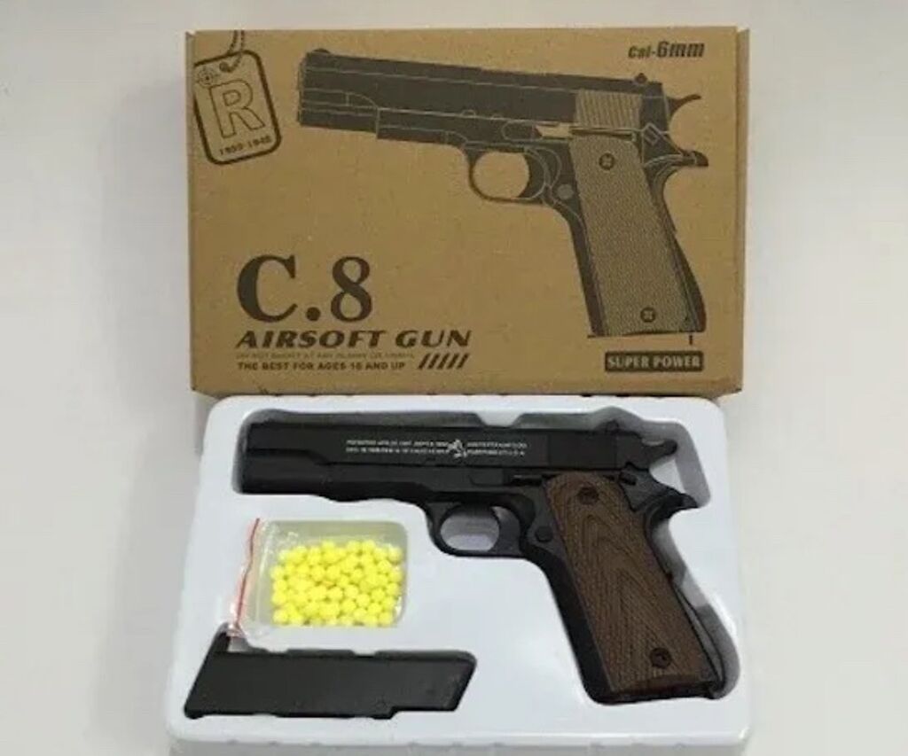 Metalni Pištolj Na Kuglice - Metalni pištolj C8   OPIS:  Najbollje