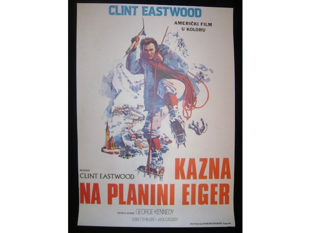 Filmski poster KAZNA NA PLANINI EIGER