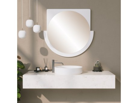 HANAH HOME Dekorativno ogledalo Lucky Mirror White